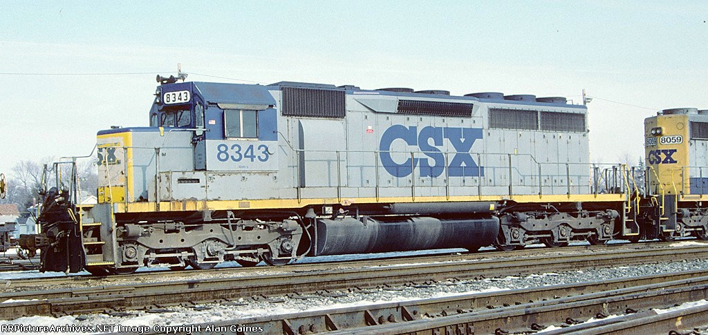 CSX SD-40M-2 8343